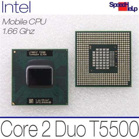 Móvil Cpu Intel Core 2 Dúo T5500 1660mhz 1 66ghz 2mb 667mhz Sl9sh