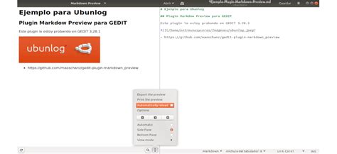 Markdown Preview Doplnok Na Pridanie Podpory Markdown Do Geditu