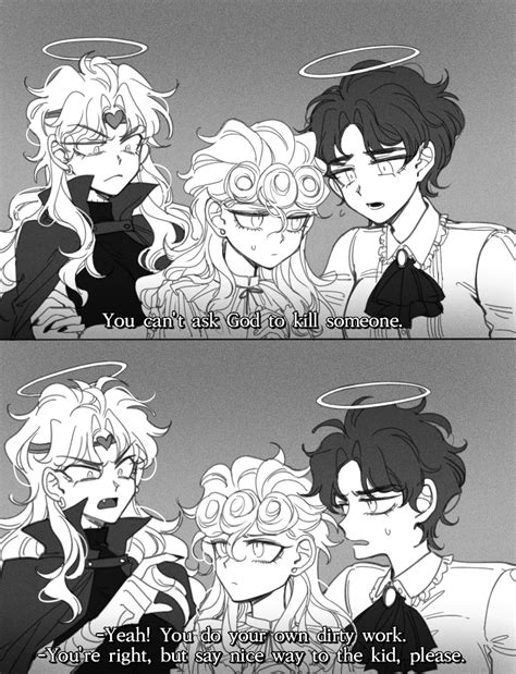 Dio Brando Giorno Giovanna And Jonathan Joestar Jojo No Kimyou Na