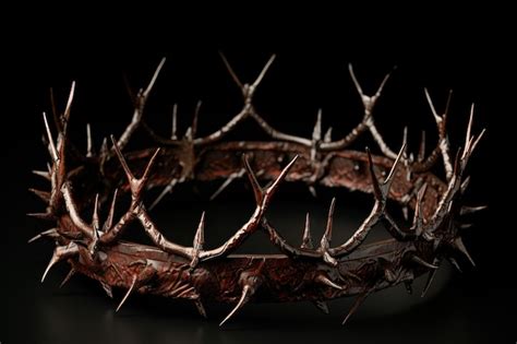 Premium Photo Thorny Crown In Isolation