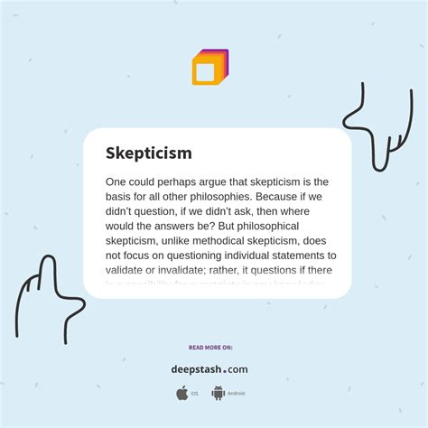 Skepticism Deepstash