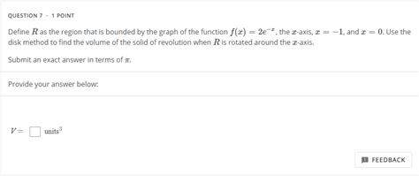 Solved Define R As The Region That Is Bounded By The Graph