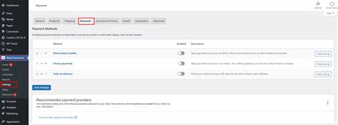 How To Configure Payment Methods In Woocommerce Wp Travel