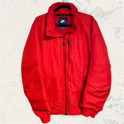 Nike Mens Red Jacket Depop