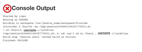Jenkins Failure Job Jenkins Cant Cd To Specific Path Stack Overflow