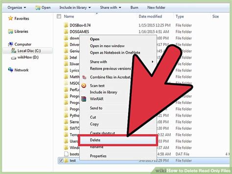 4 Easy Ways To Delete Read Only Files Wikihow