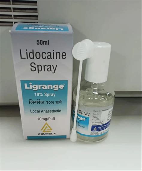 Ligrange 10 Lidocaine Spray 10mgml 50ml At ₹ 132box In Hisar Id