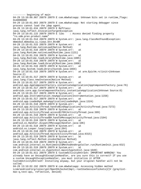 Logcat Pdf Java Programming Language Android Operating System