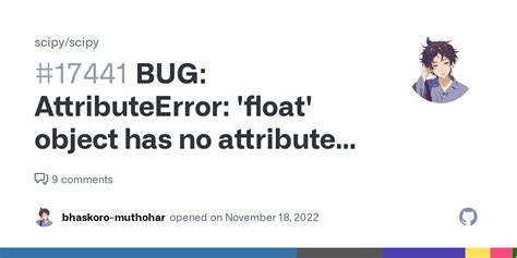 BUG AttributeError Float Object Has No Attribute Shape Issue