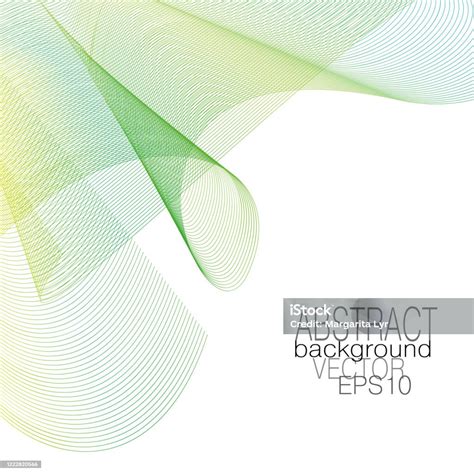 녹색 노란색 흐르는 베일 우아한 라인 아트 디자인 여러 가지 빛깔의 그물 섬유 추상투명 스트라이프 패턴 반짝이는 곡선을 흔들수