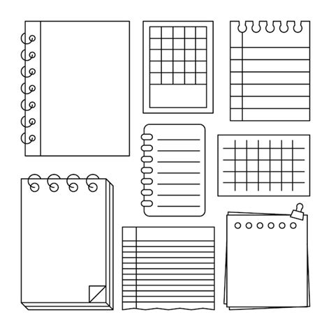 Premium Vector Set Of Note Paper Vector