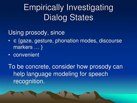 Ppt Prosodic Patterns In Dialog Powerpoint Presentation Free