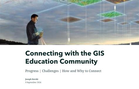 Connecting Gis Professionals With The Education Co Esri Community