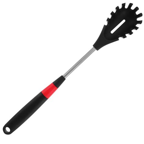 Pink Scratch Filter Spaghetti Strainer And Server Spoon Noodle Spoon