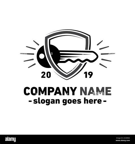 Security Logo Shield Key Vector And Illustration Stock Vector Image And Art Alamy