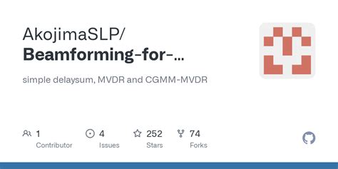Github Akojimaslp Beamforming For Speech Enhancement Simple Delaysum Mvdr And Cgmm Mvdr