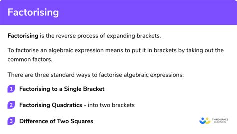 Factorising Gcse Maths Steps Examples And Worksheet