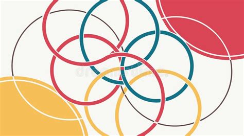 Abstract Colorful Circles Pattern Dynamic Background Design Vector