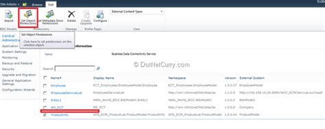 sharepoint 2010 programming with business data connectivity model