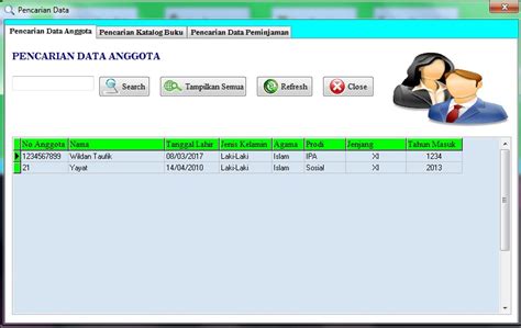 Contoh Program Delphi 7 Perpustakaan