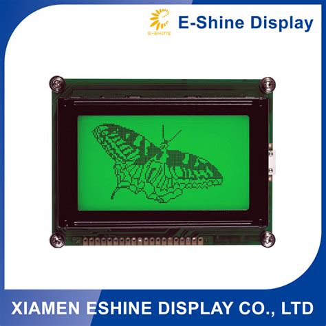 12864 Graphic Type FSTN DOT Matrix LCD Module With Green Backlight LCD Monitor And LCD Display