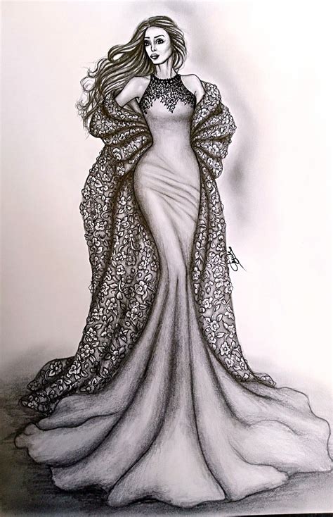 Fashion Illustration Sketch Fashion Design Fashion Dress Sketch