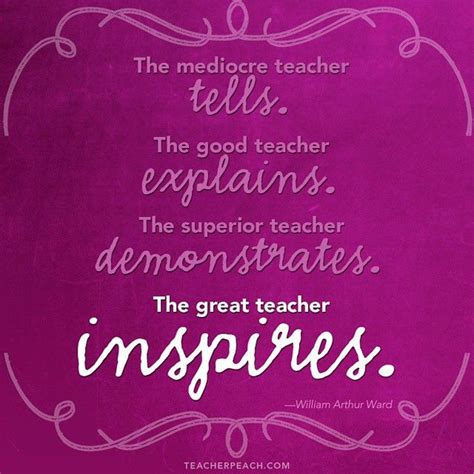 The Great Teacher Inspires Teacher Peach Quotes
