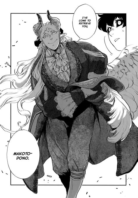 Anime Character With Long White Hair And Horns Demon Manga Panels