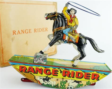 Vintage Marx Lone Ranger Range Rider Tin Toy 1930s Wind Up Toy