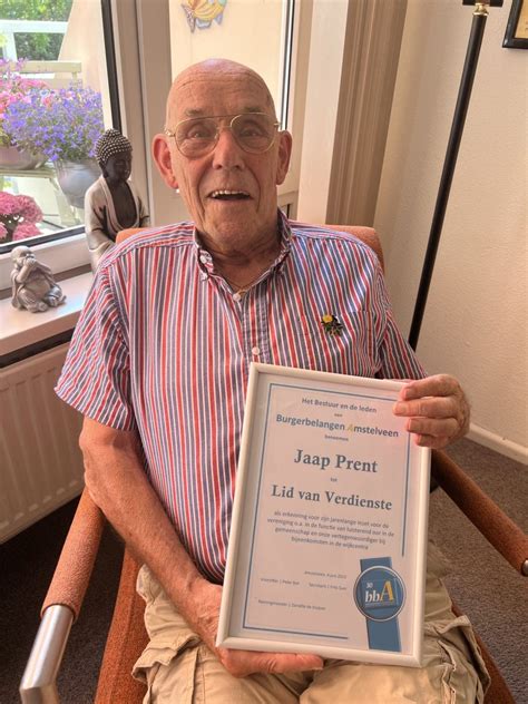 Jaap Prent Lid Verdienste Bba Amstelveen Blog