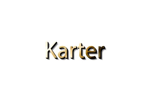 Karter Name 3d 16618573 Png