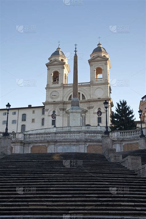 罗马 意大利 房坦娜 黛拉 巴卡丝亚 西班牙阶梯 piazza di spagna 乔瓦尼洛伦佐贝尼尼 垂直画幅 台阶