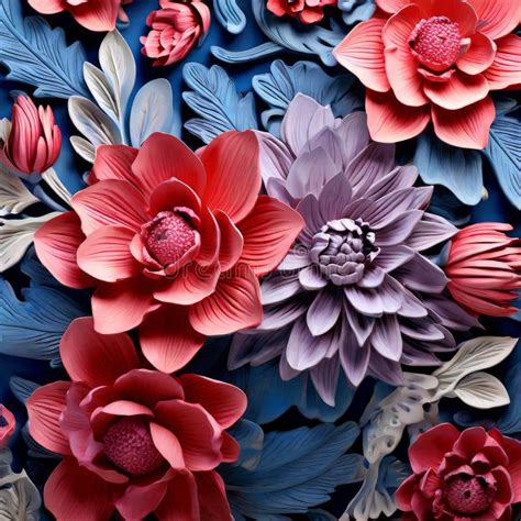 Floral Design Design Incorporating Floral Elements Such As Flow Stock