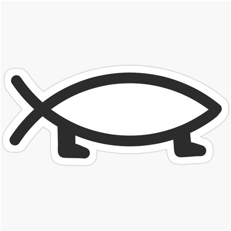 Kira Sticker Darwin Evolution Fish Perfect Birthday T For Everyone