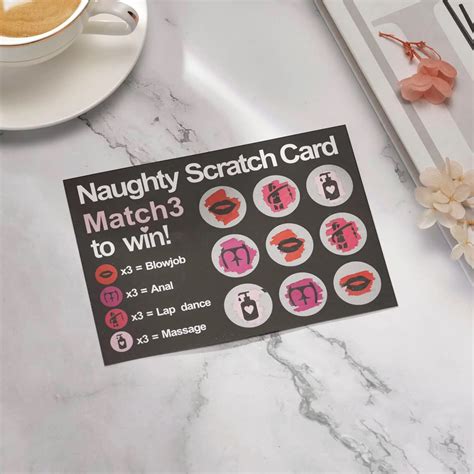 Naughty Scratch Card Customized Sex Game Card For Adults