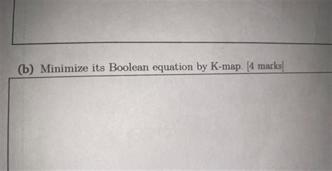 Solved 7 A Sigma Notation Of Sum Of Products Canonical Form