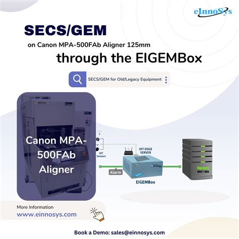 Secs Gem Integration On Canon Mpa 500fab Aligner 125mm Atm Using Eigembox Enhancing