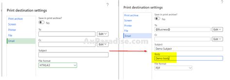 How To Email Report With The Body In D FO AX Paradise