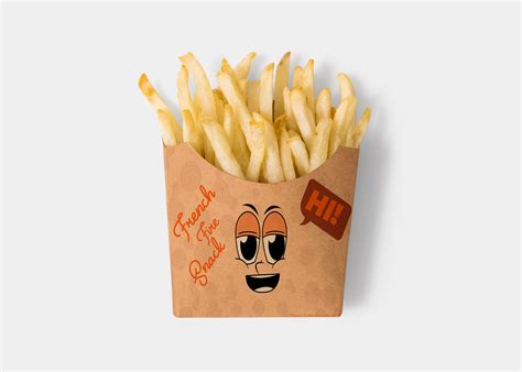 French Fries Box Design Behance