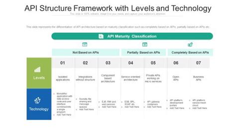 Api Structure Framework With Levels And Technology Ppt Infographic