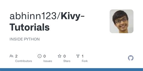 Github Abhinn123kivy Tutorials Inside Python