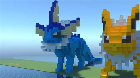 All Eeveelutions In Build In Minecraft R Eevee