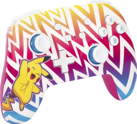Customer Reviews Powera Enhanced Wireless Controller For Nintendo Switch Pikachu Vibrant