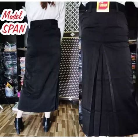 Jual Promorok Sekolah Rok Span Belah 1 Panjang Smp Sma Twistlicin
