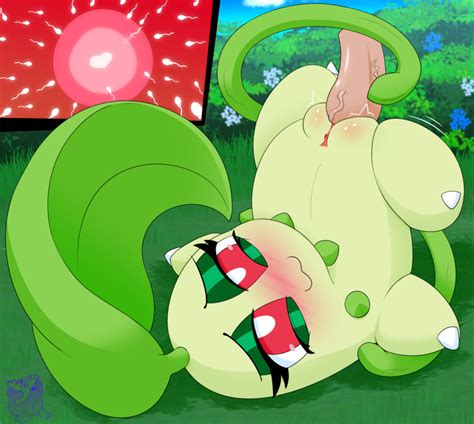 Rule 34 Blush Chikorita Digital Media Artwork Disembodied Penis Duo