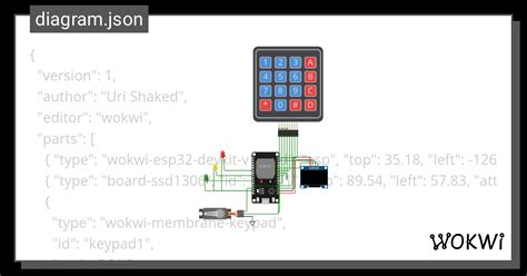Bài 5 Khoá Cửa Sử Dụng Màn Hình Oledkeypad Wokwi Esp32 Stm32