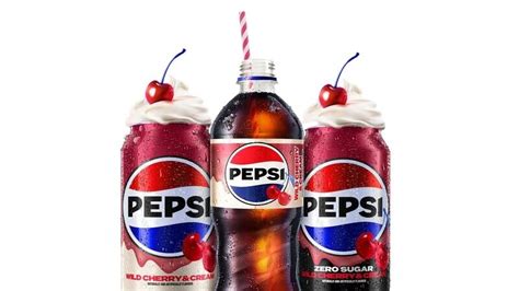 Reinvented Cherry Flavored Sodas Pepsi Wild Cherry And Cream Features A