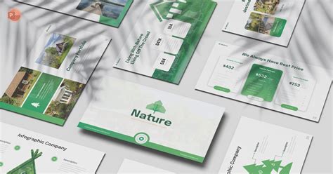 Природа и природа Коттеджи Powerpoint Шаблоны презентаций Включая жилье и день отдыха