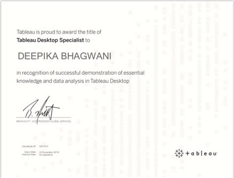 Tableaucertified Datavisualization Certifiablytableau Deepika