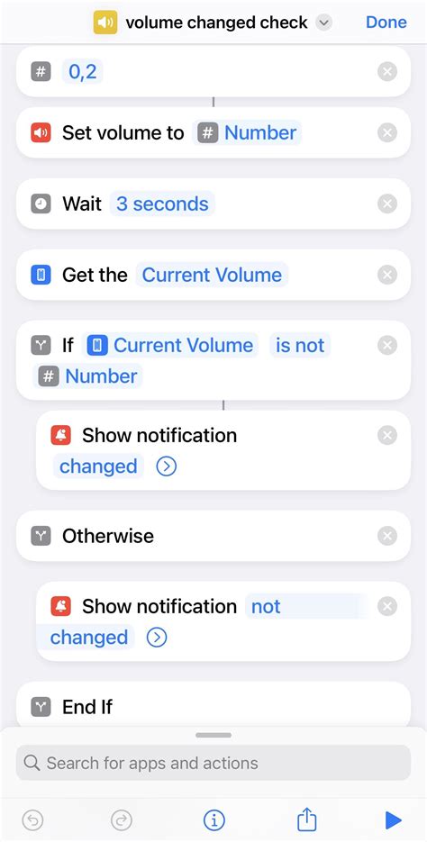 Executing Logic Based On Volume Doesnt Work Rshortcuts